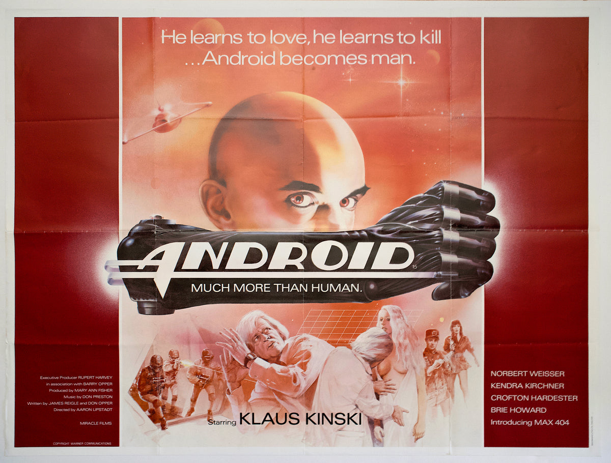 Android (1982) UK Quad Poster #New – Horror Poster Emporium