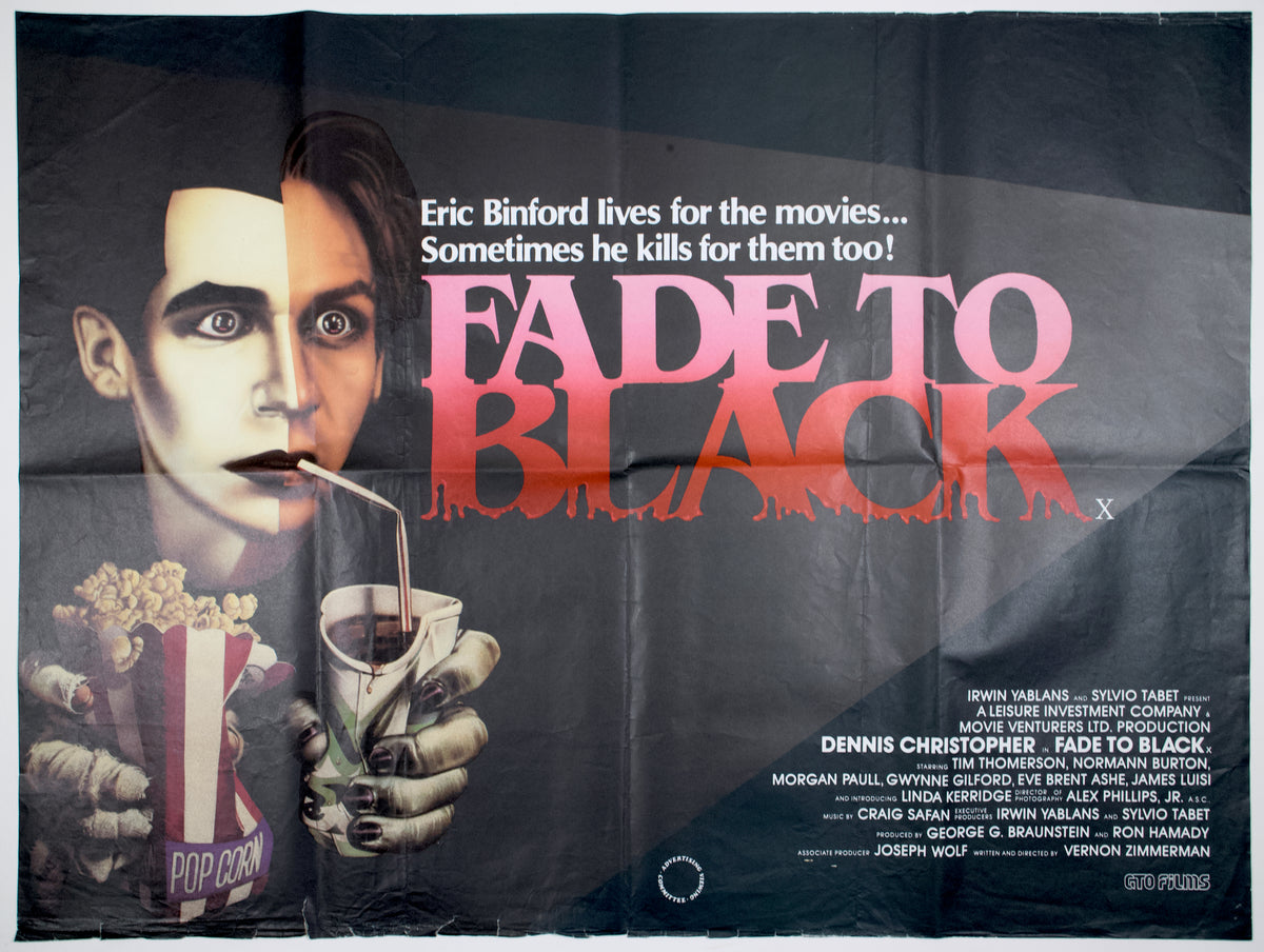 Fade to Black (1980) UK Quad Poster #New – Horror Poster Emporium