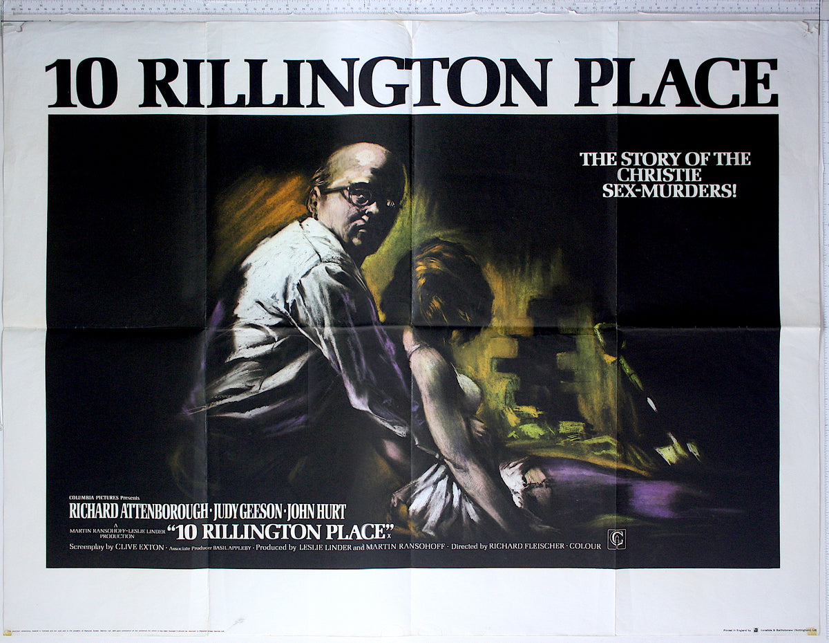 10 Rillington Place (1971) UK Quad Poster (Style A) – Horror Poster ...