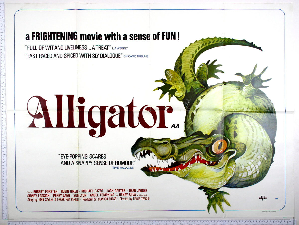 Alligator (1980) UK Quad Poster Style 'A' – Horror Poster Emporium
