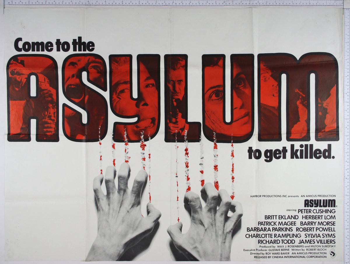 Asylum (1972) UK Quad Poster – Horror Poster Emporium