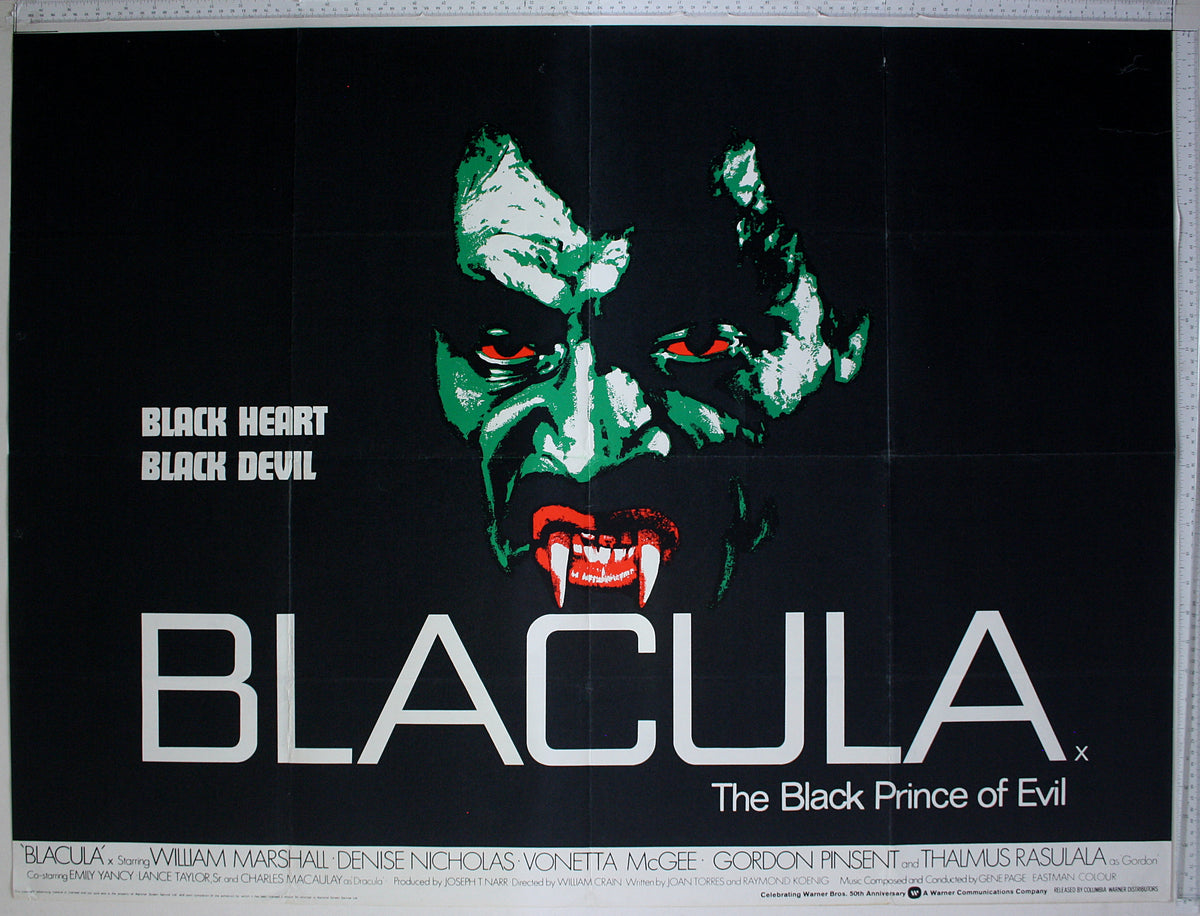 Blacula (1972) UK Quad Poster #New – Horror Poster Emporium