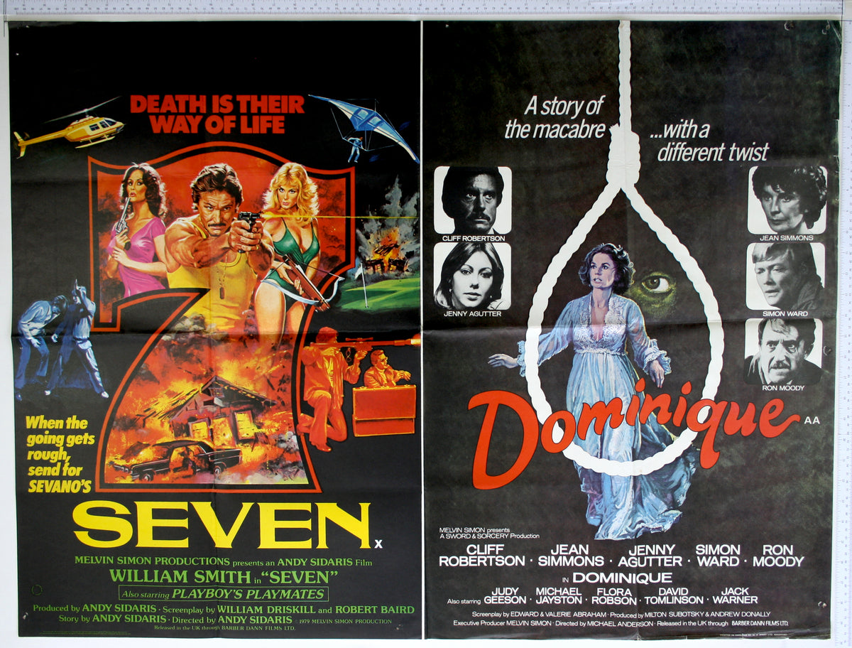 Dominique / Seven (both 1979) UK Quad Poster – Horror Poster Emporium