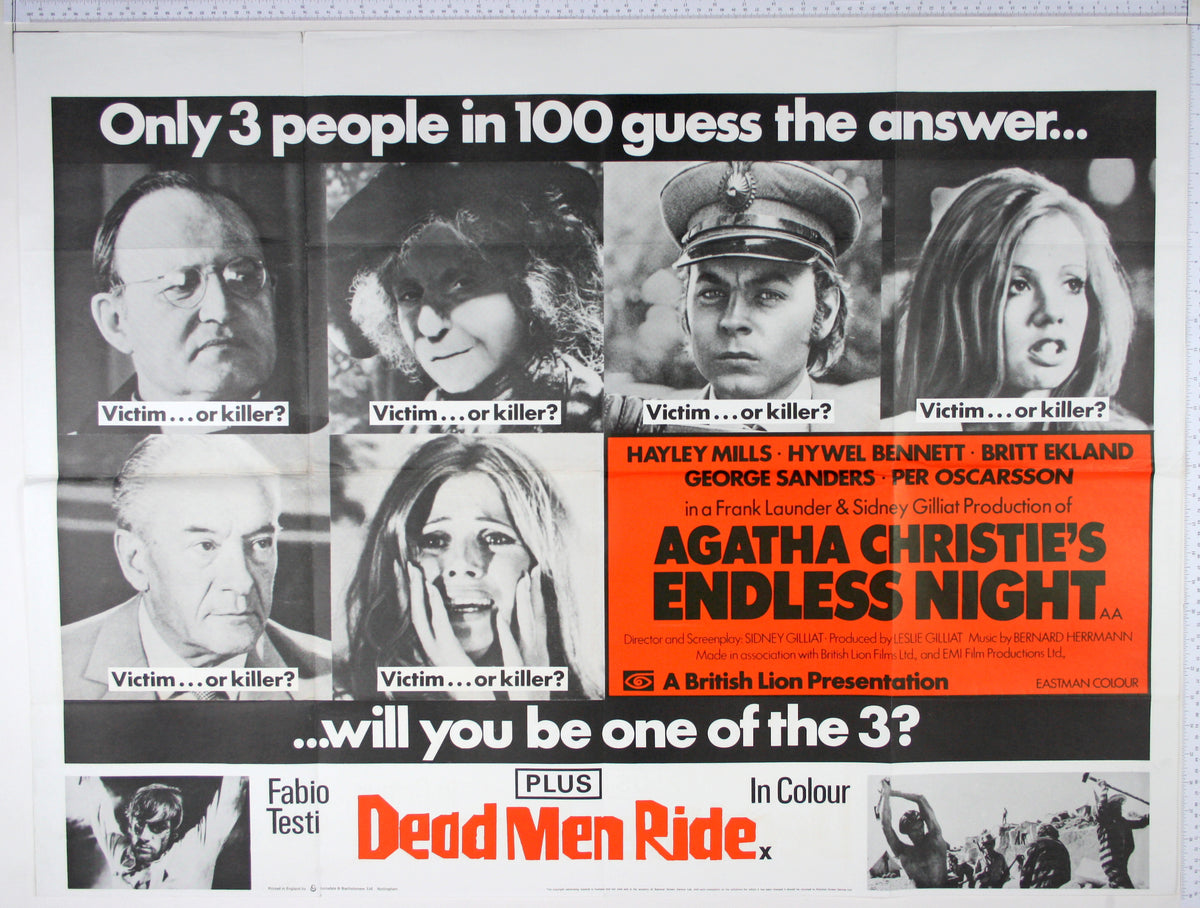 Endless Night (1972) UK Quad Poster – Horror Poster Emporium