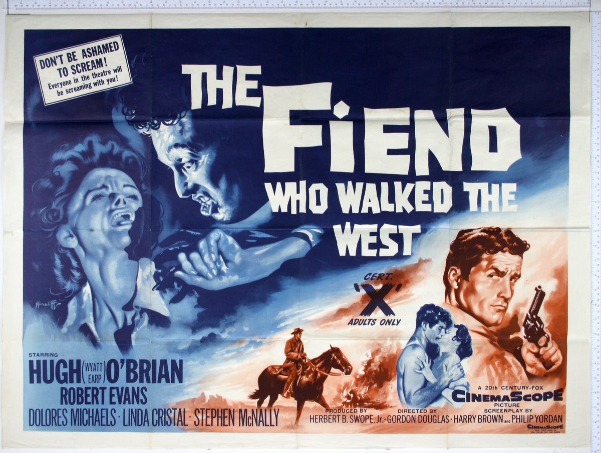 Fiend Who Walked the West (1958) UK Quad Poster – Horror Poster Emporium