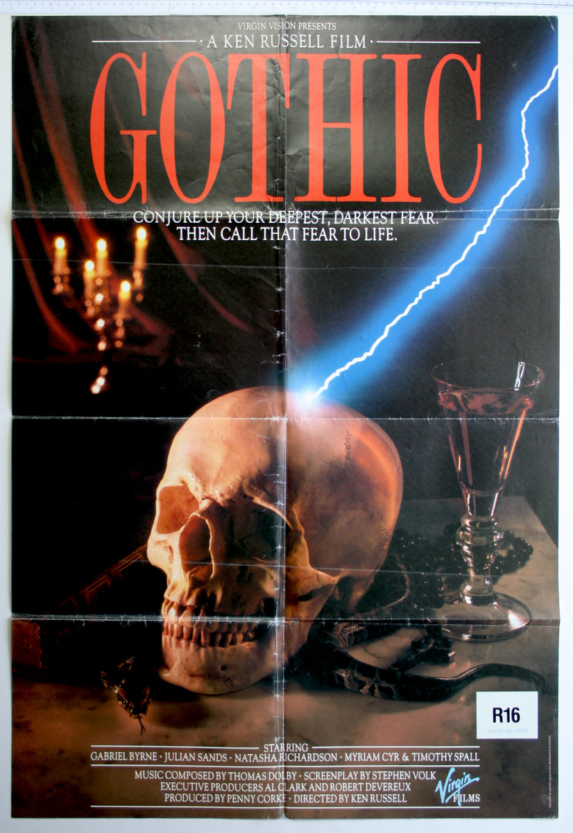 Gothic (1986) Australian Daybill – Horror Poster Emporium