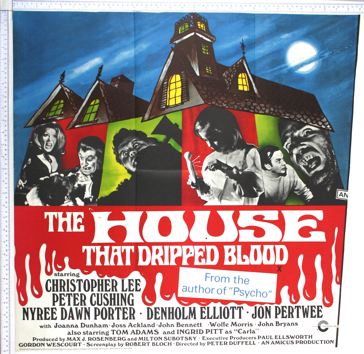 House that Dripped Blood (1971) UK 1/2 Quad Poster – Horror Poster Emporium