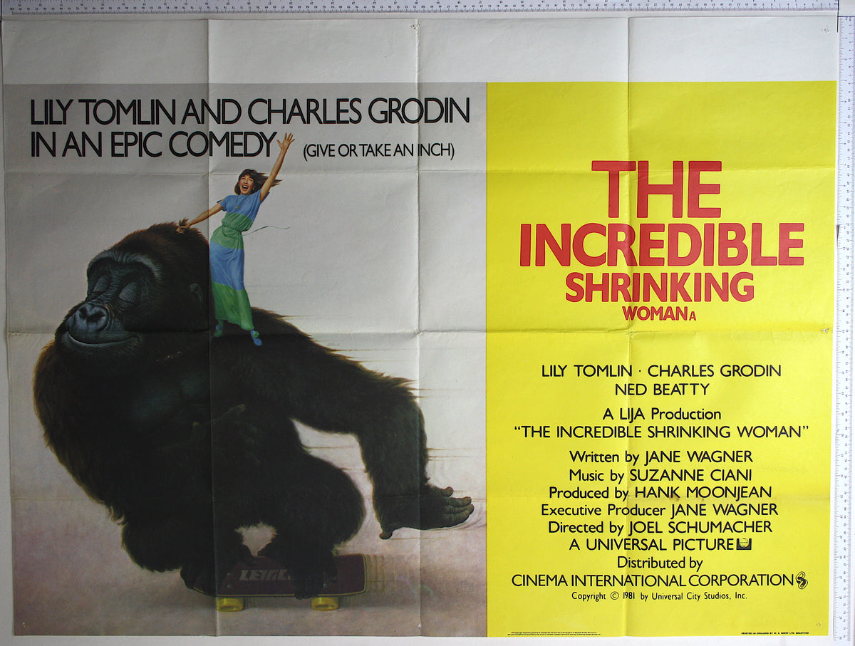 Incredible Shrinking Woman (1981) UK Quad Poster – Horror Poster Emporium