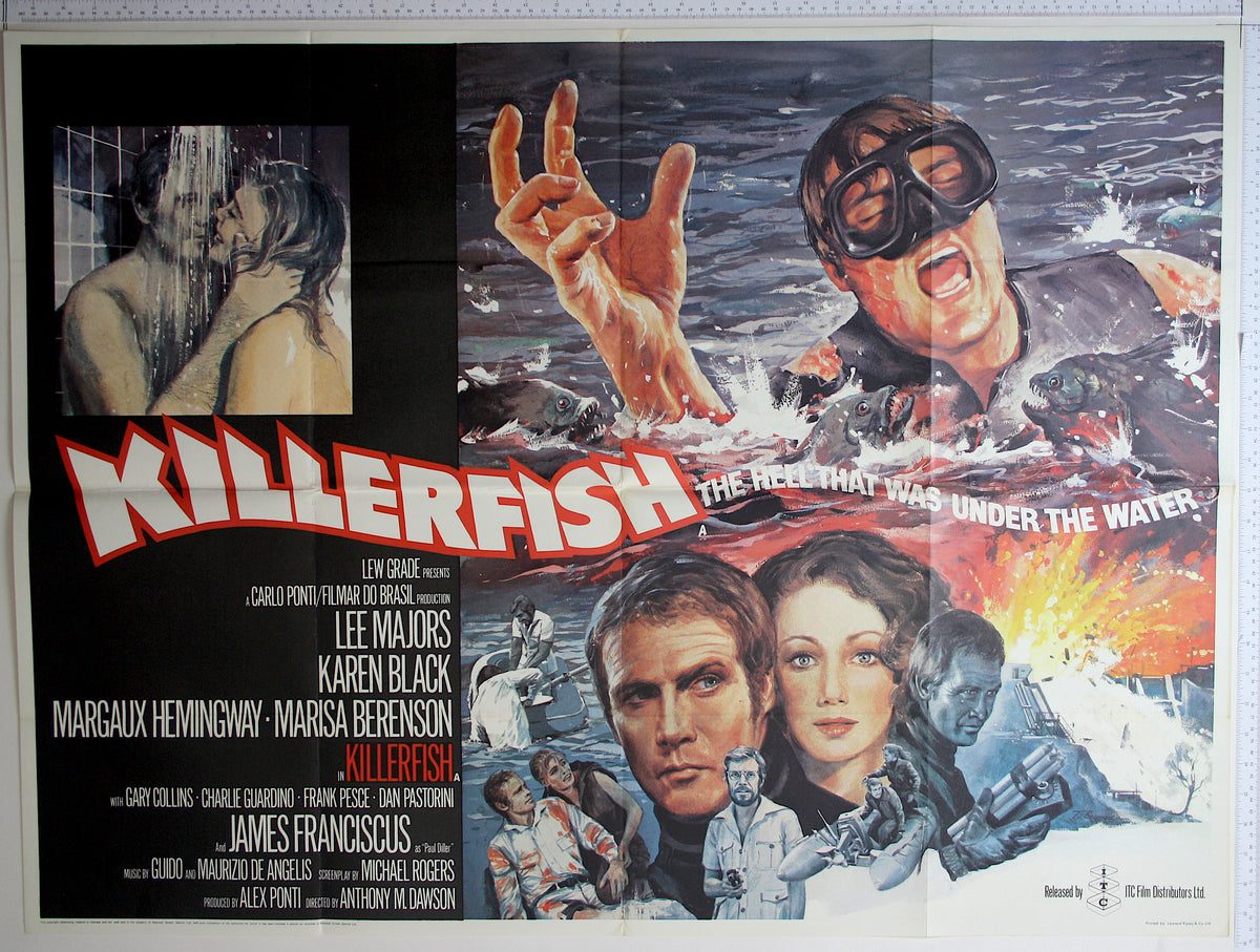 Killer Fish (1979) UK Quad Poster – Horror Poster Emporium