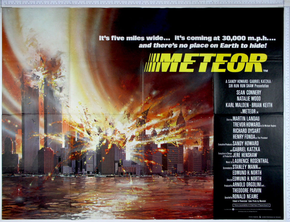 Meteor (1979) UK Quad Poster – Horror Poster Emporium