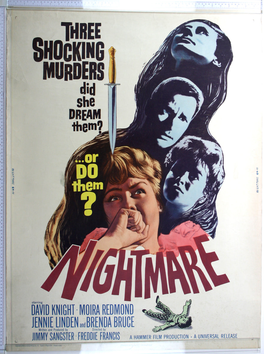 Nightmare (1964) US 40" x 60" Poster – Horror Poster Emporium