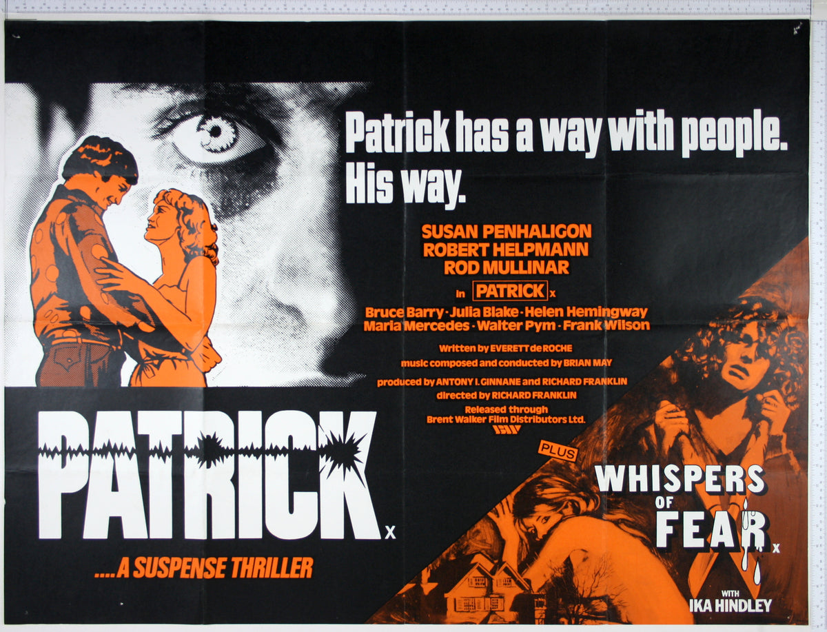 Patrick / Whispers of Fear (1978 / 1976) UK Quad Poster – Horror Poster ...