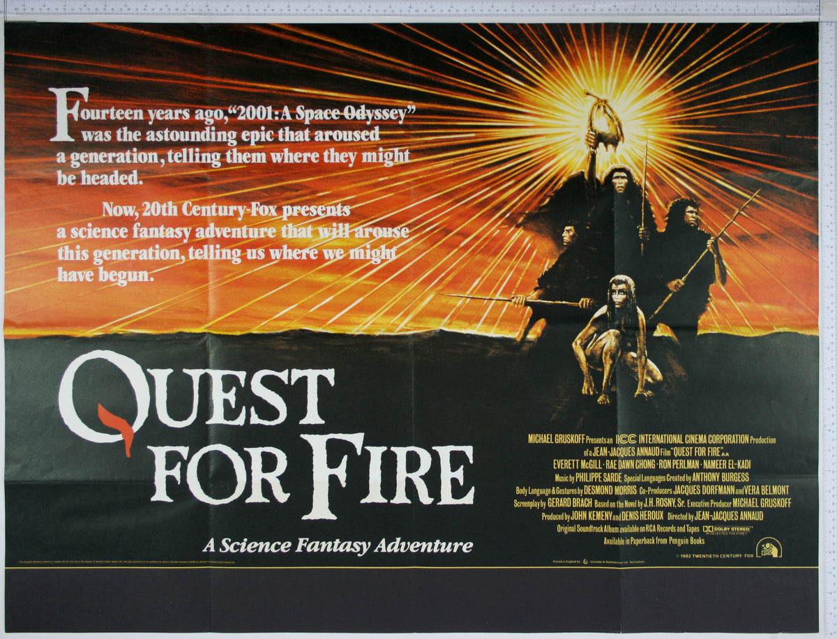 Quest for Fire (1981) UK Quad Poster (Style A) – Horror Poster Emporium