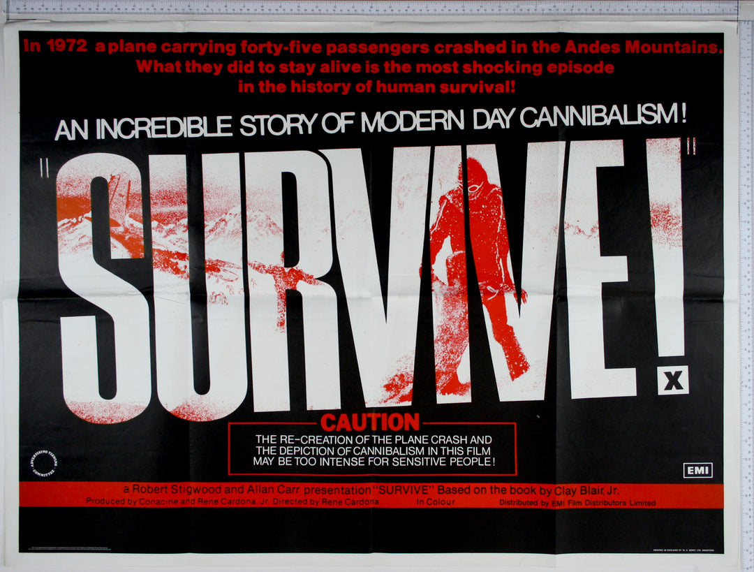 Survive! (1976) UK Quad Poster – Horror Poster Emporium
